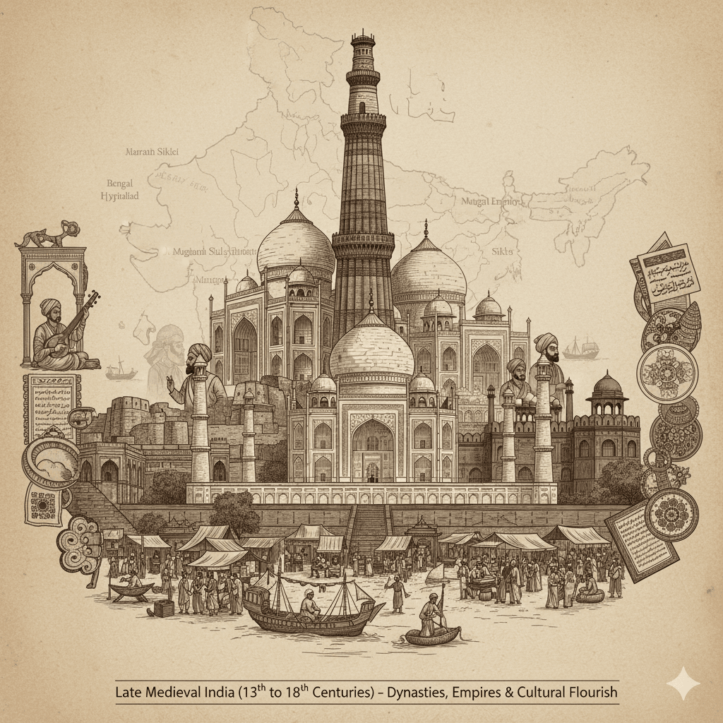 Late Medieval India (13th–18th): Amazing History & Economy Guide