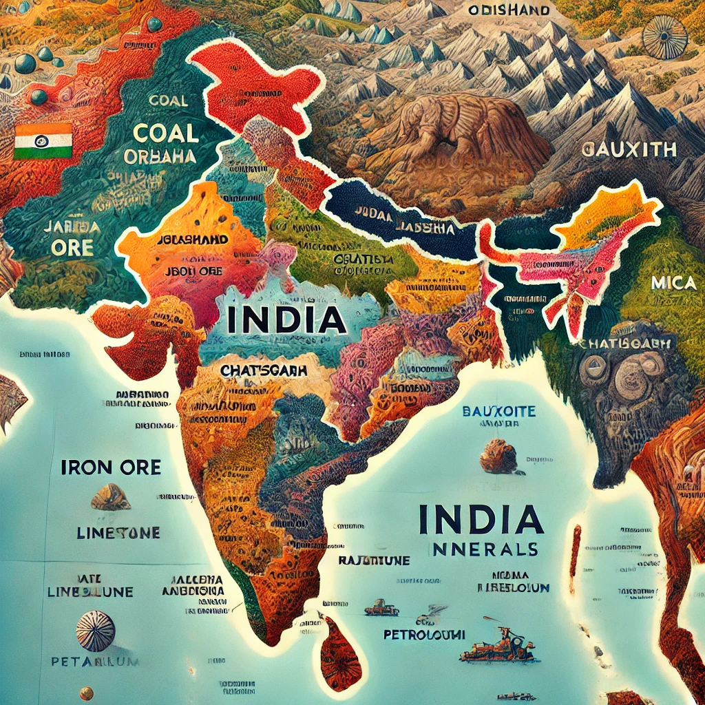 Mineral Resources of India: Distribution, Types, Map, Uses & UPSC Notes