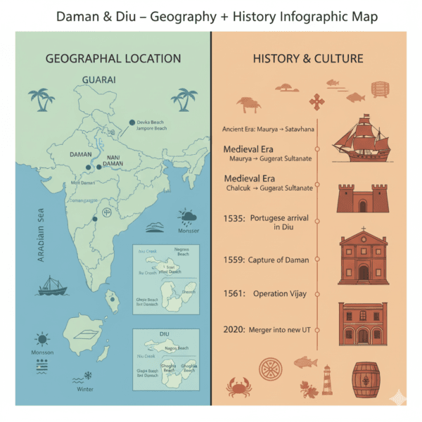 Dadra and Nagar Haveli and Daman and Diu (2026): Complete Notes, Map ...
