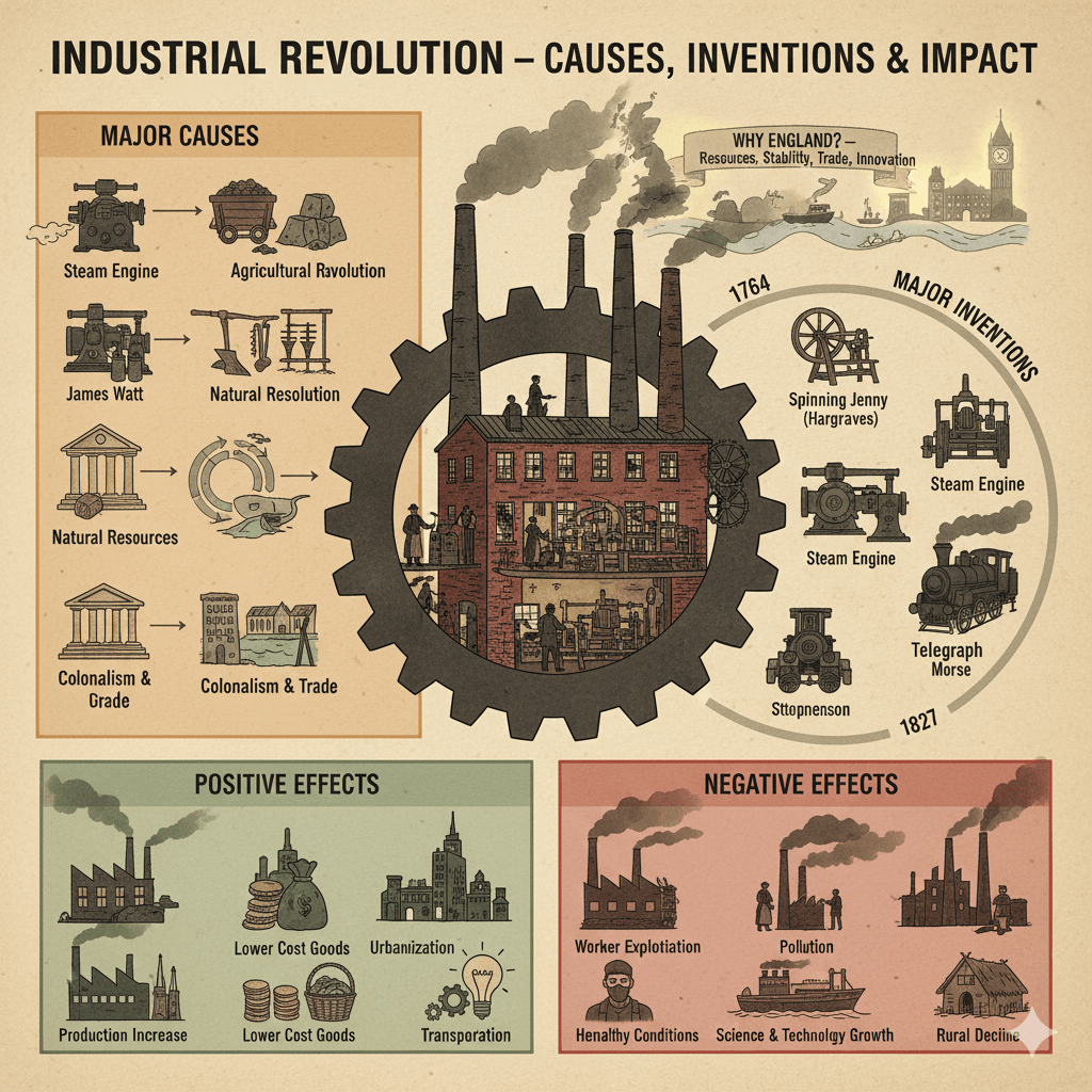 Positive and Negative Effects of the Industrial Revolution
