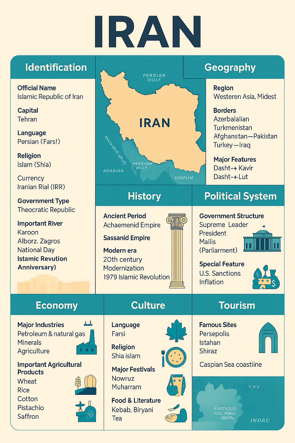 Iran: Ultimate Guide to Geography, History & Economy