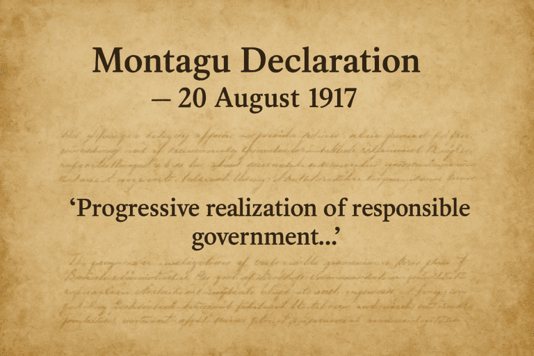 Best Government of India Act 1919: History & Impact
