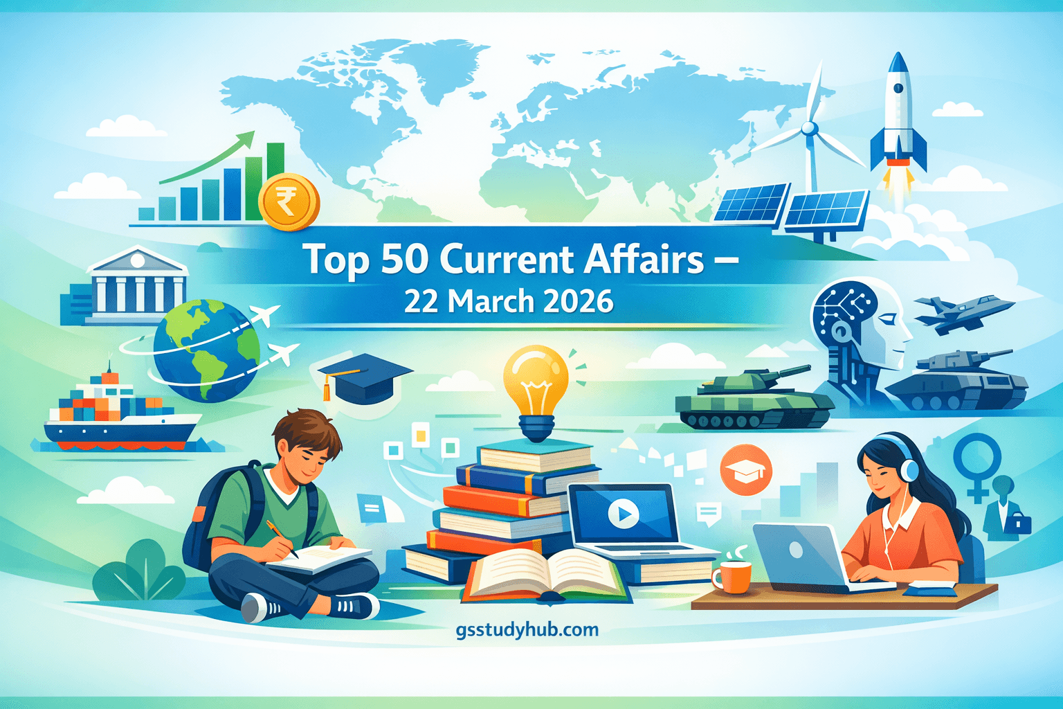 Current Affairs 22 March 2026 | Top 50 Questions & Answers